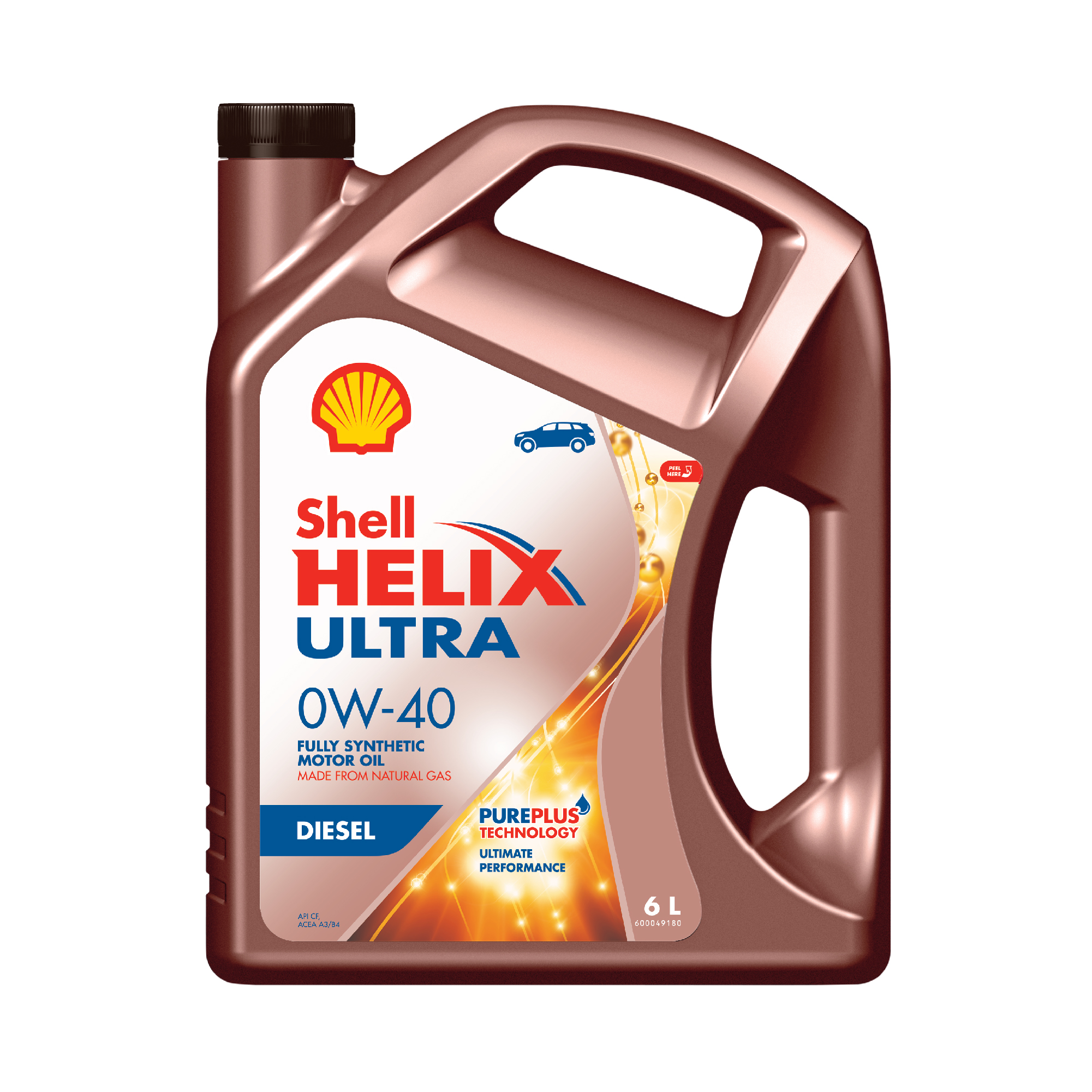 น้ำมันเครื่อง SHELL HELIX DIESEL ULTRA - 0W-40 (CF) 6L